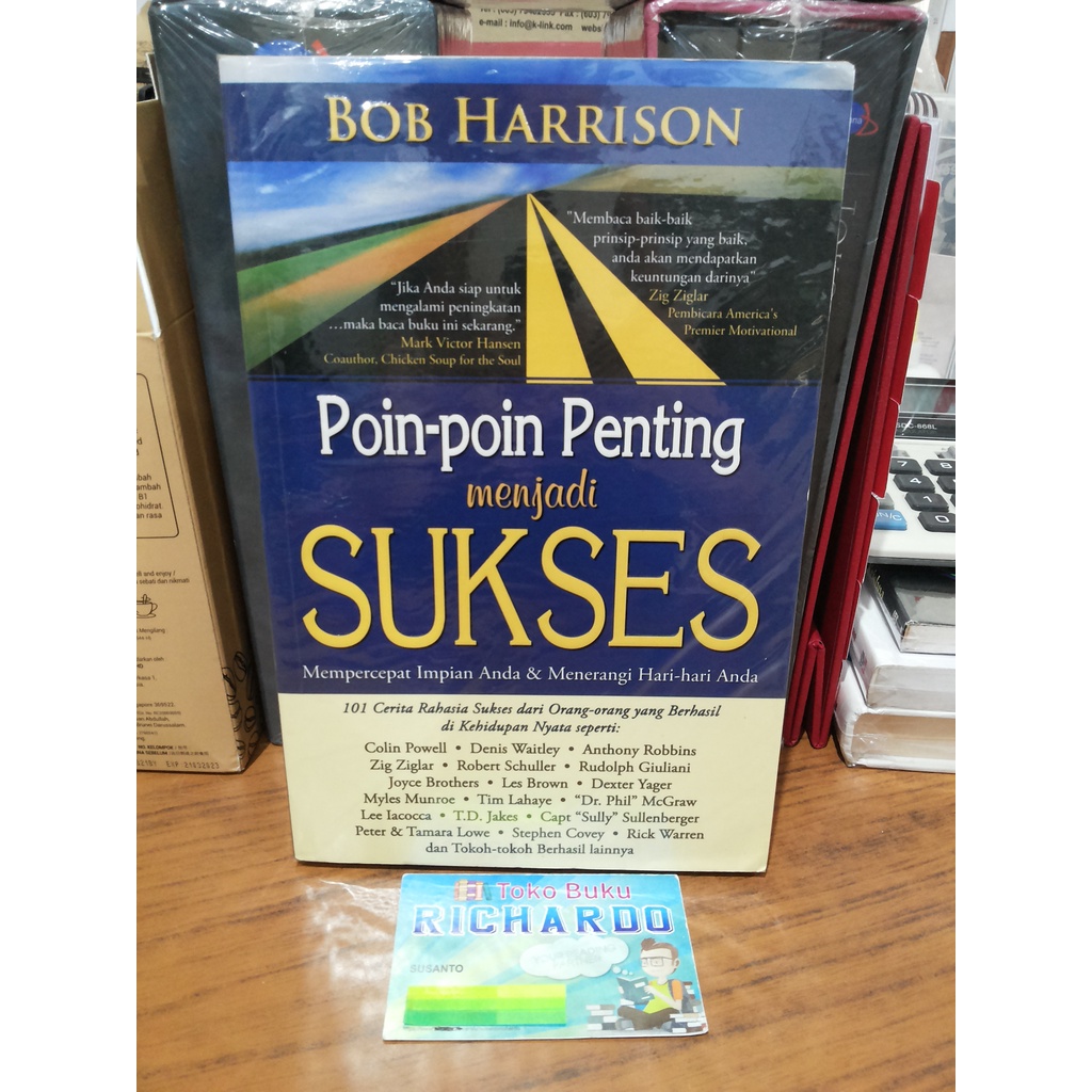 Jual Buku Poin-poin Penting Menjadi Sukses --- Bob Harrison | Shopee ...