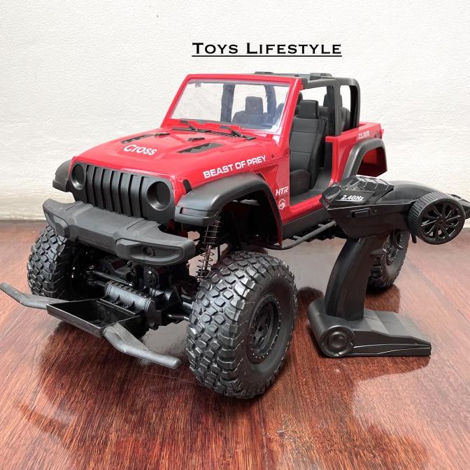 Jual Mobil Remote Control Rock Crawler Off Road Jeep Wrangler Rubicon 1 ...