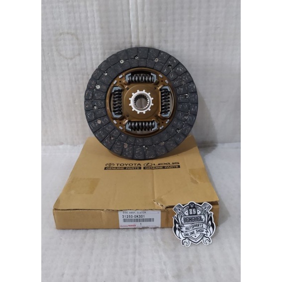 Jual PLAT KAMPAS KOPLING CLUTCH DISC TOYOTA INNOVA REBORN BENSIN ASLI ORIGINAL 31250-0K301 ...