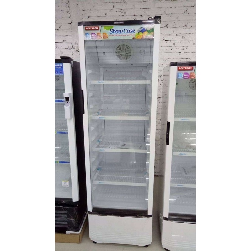 Jual Showcase Polytron 4 rak. SCN-230 Kulkas pintu kaca lemari es ...