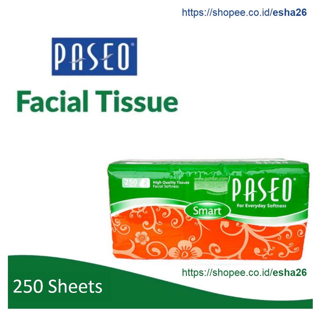 Jual Tisu Wajah Paseo 250 Lembar - Paseo Smart Facial Tissue 250 Sheets ...