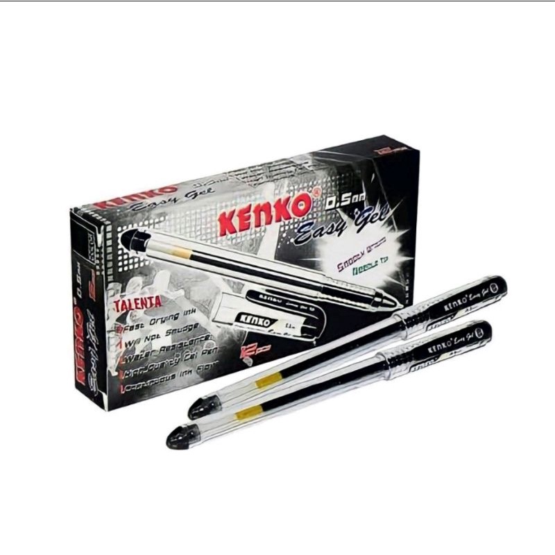 Jual Kenko GEL PEN Easy Gel - Hitam ( Pcs ) | Shopee Indonesia