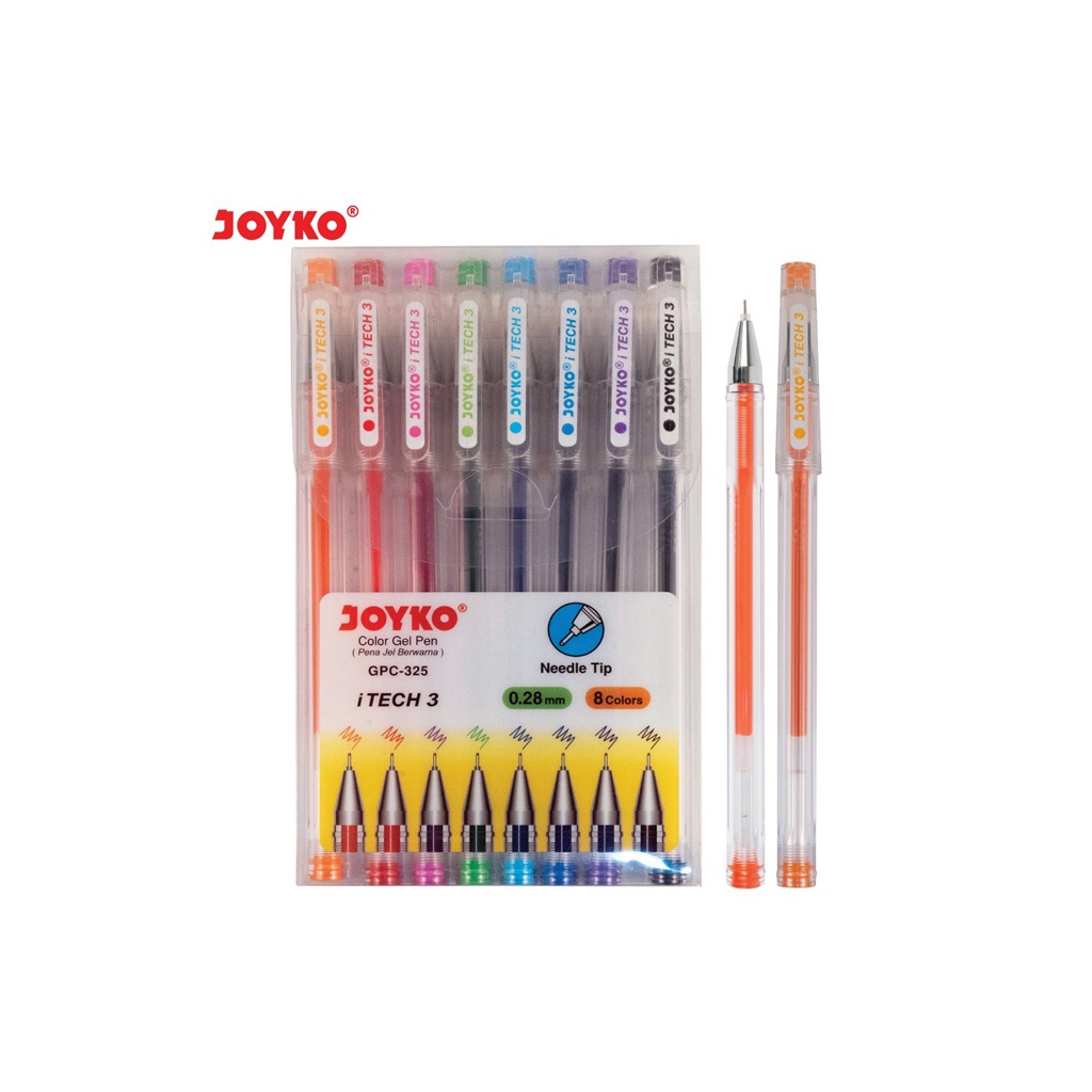 Jual Joyko Color Gel Pen SET 8PCS (8 WARNA) | Shopee Indonesia