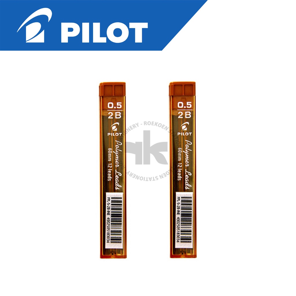 Jual Pilot Polimer Refill Pensil Mekanik Lead 2B 0.5mm PPL-5 (0.5 x 60mm x 12)Tabung Coklat ...