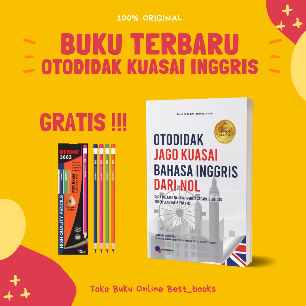 Jual BUKU BAHASA INGGRIS - OTODIDAK JAGO KUASAI BAHASA INGGRIS DARI NOL ...