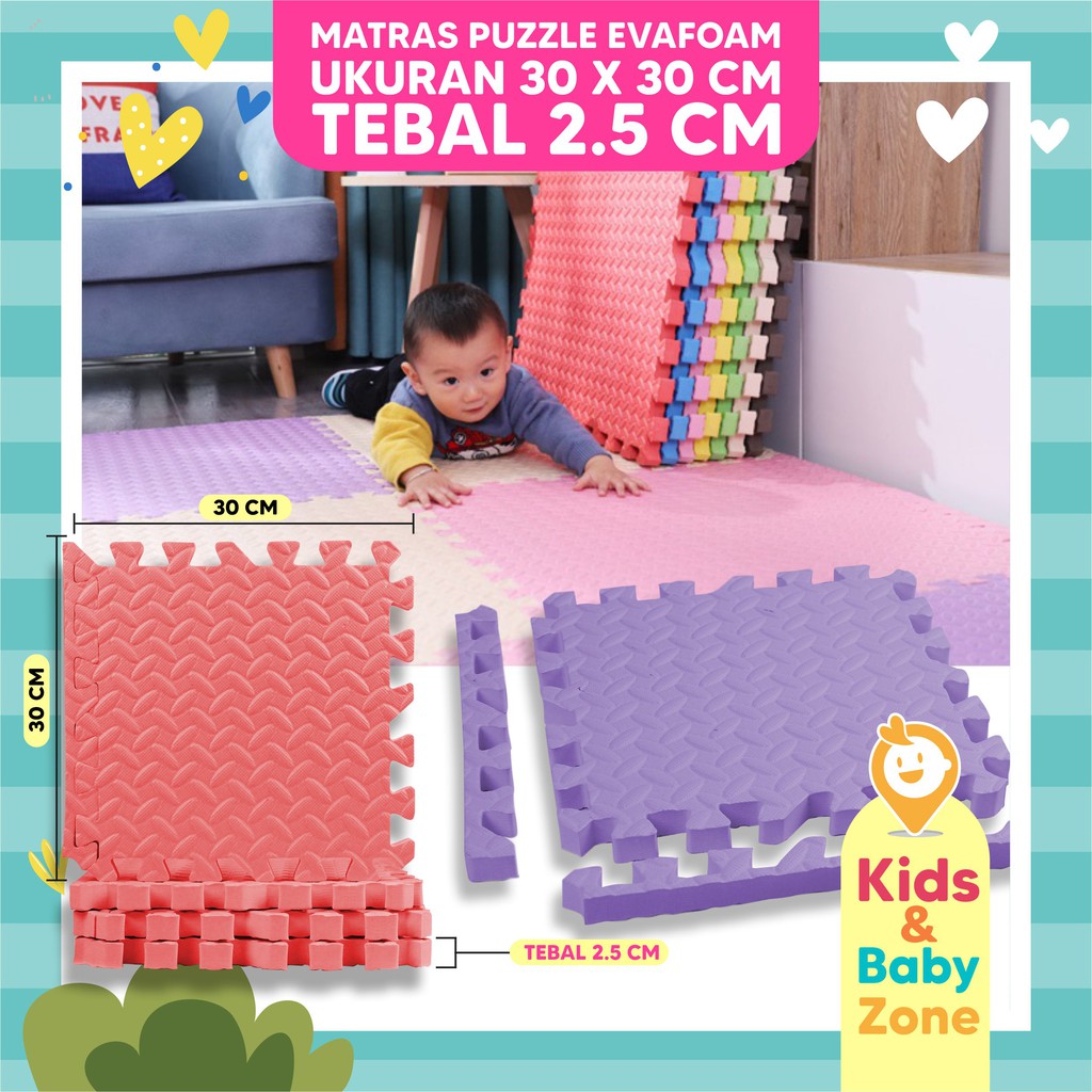 Jual BBT Puzzle Alas Lantai Evafoam Polos Premium Tebal 12mm & 25mm Uk ...