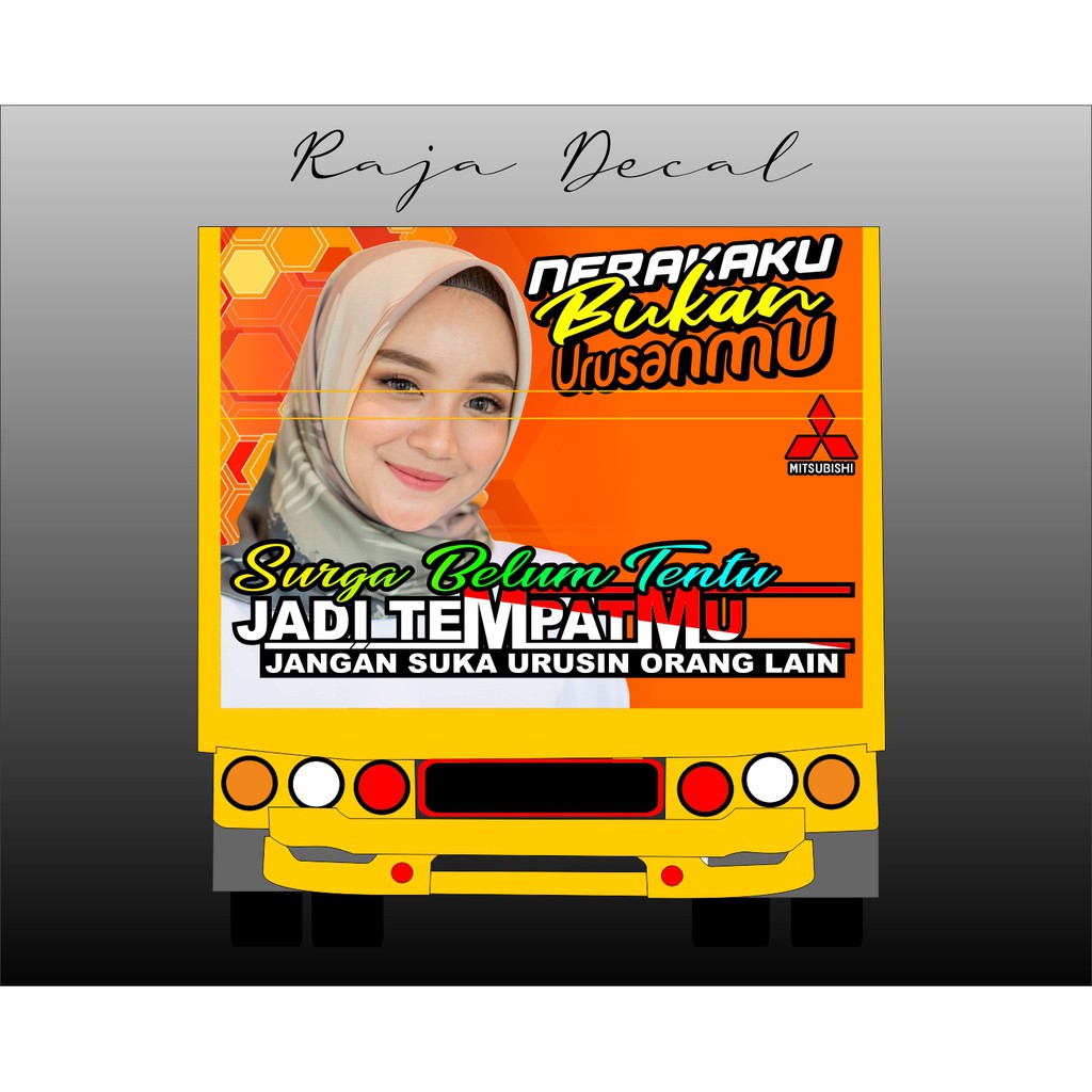 Jual Sticker Pintu Truck Belakang Disain Cewex Code 004 | Shopee Indonesia