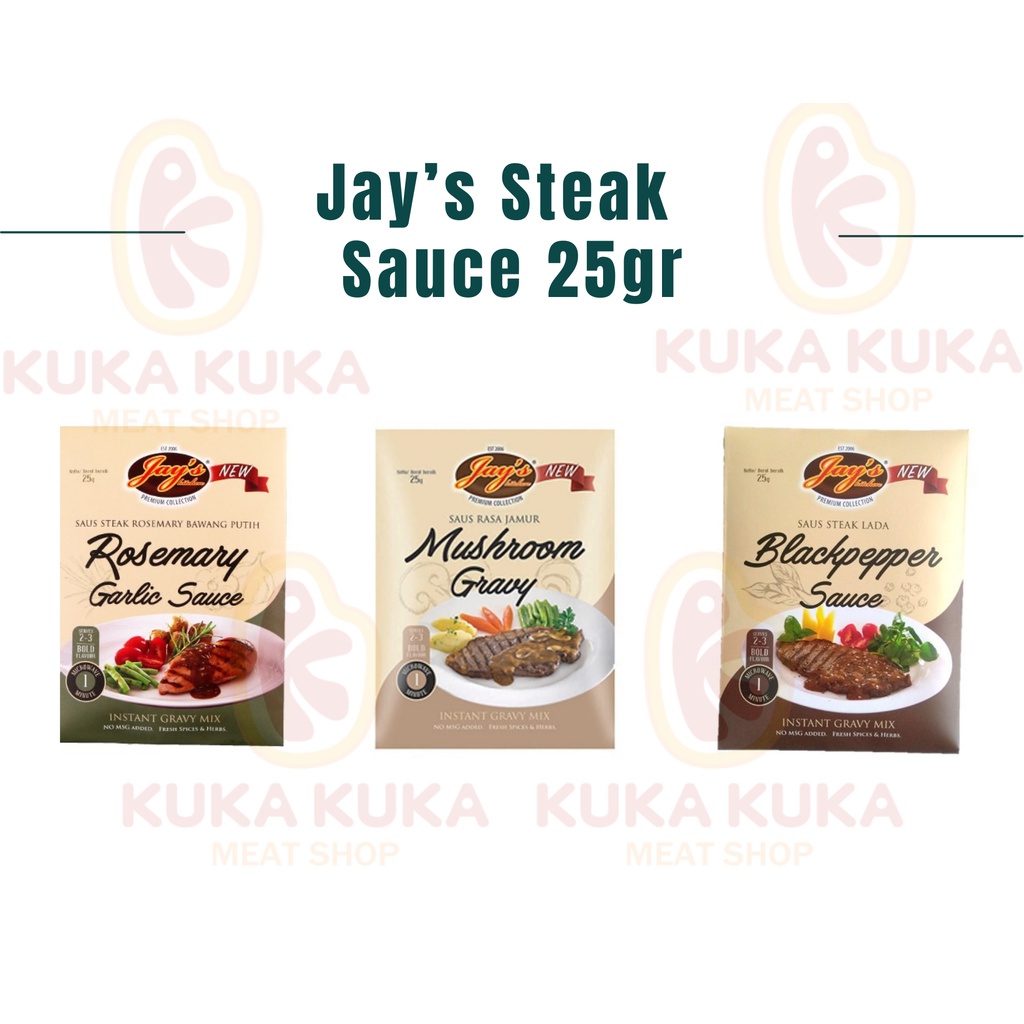 Jual Jay's / Jays Saus Steak 25gr / Mushroom Gravy / Blackpepper Sauce ...