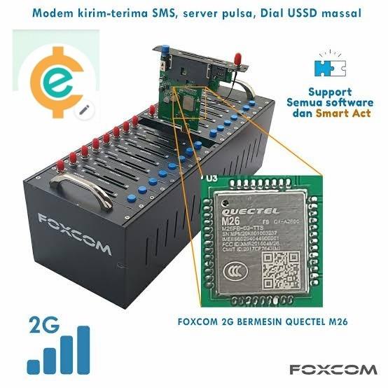 Jual Modem | Modem Pool Foxcom M26 16 Port Usb 2G L Alat Server Pulsa ...