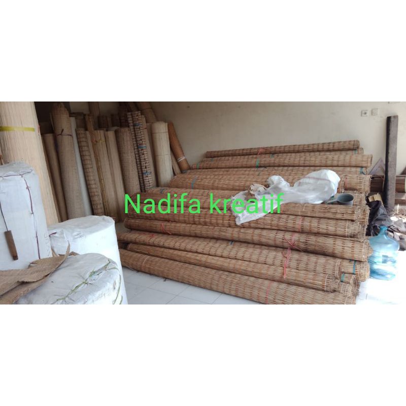 Jual plafon, plapon, atap rumah rotan, rotan Kalimantan, Pulu, kulit ...