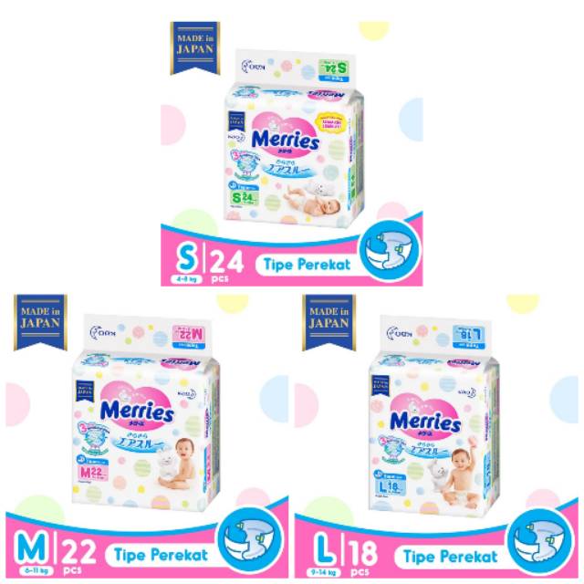 Jual Merries Tape S24 Merries Tape M22 Meries Tape L18 | Shopee Indonesia