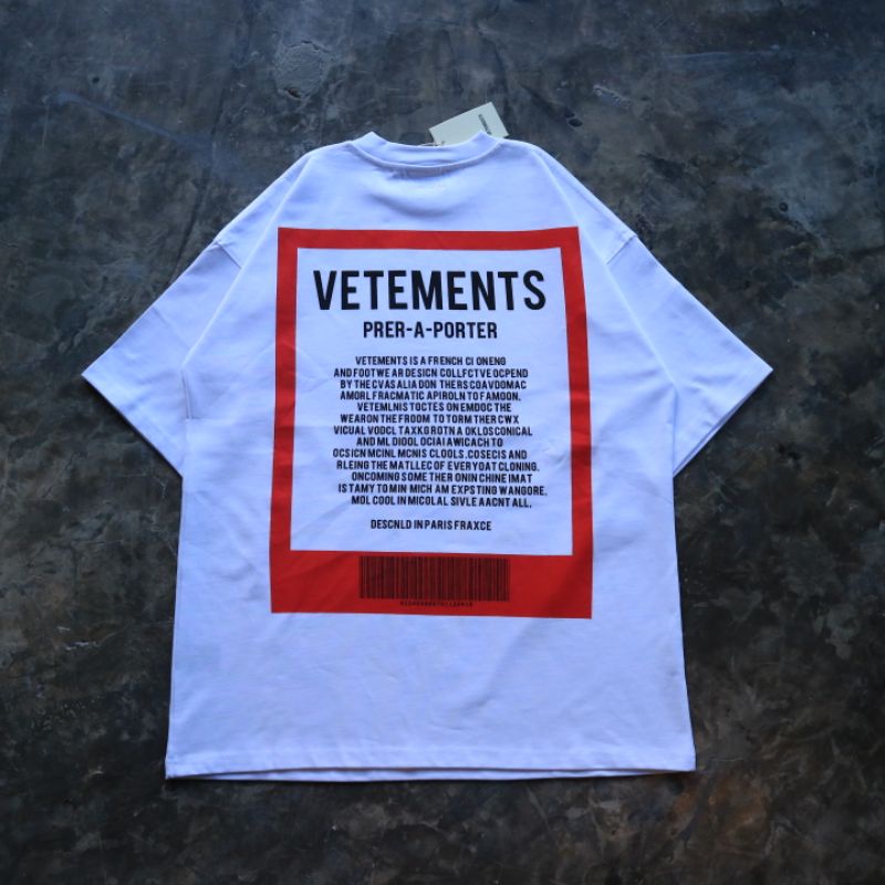 Jual TEE VETEMENTS RED BOX LABEL (ORIGINAL JAPAN MARKET) | Shopee Indonesia