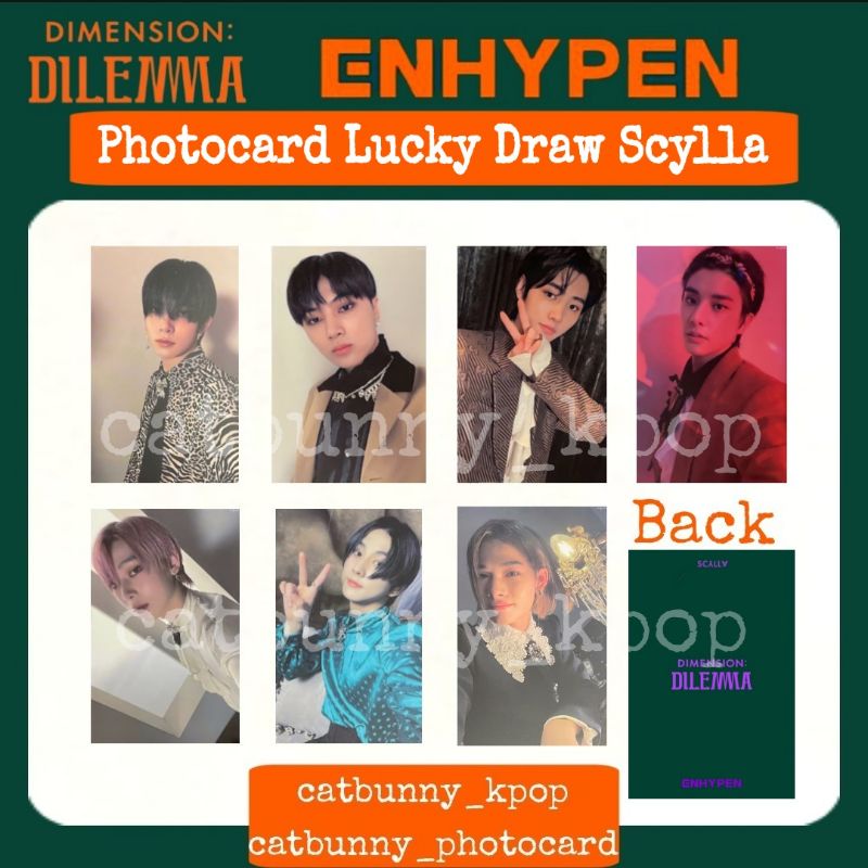 Jual Photocard Lucky Draw Dimension Dilemma Enhypen unofficial Scylla Charybdis Oddyseus Hybe ...