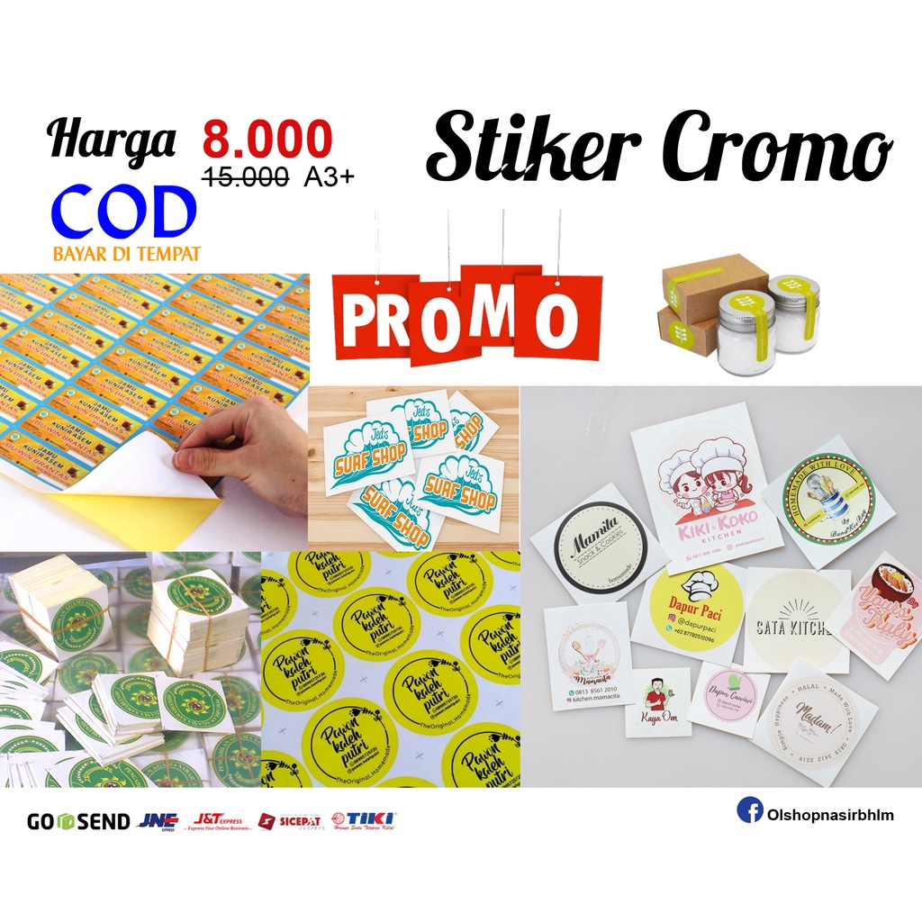 Jual CETAK STICKER LABEL CROMO KUALITAS PREMIUM TANPA BATAS ORDER ...