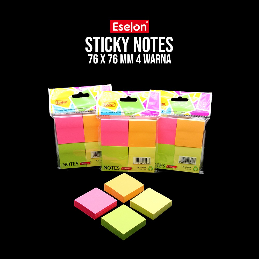 Jual Sticky Notes / Sticky Notes Eselon / Sticky Notes Polos 76*76mm ...