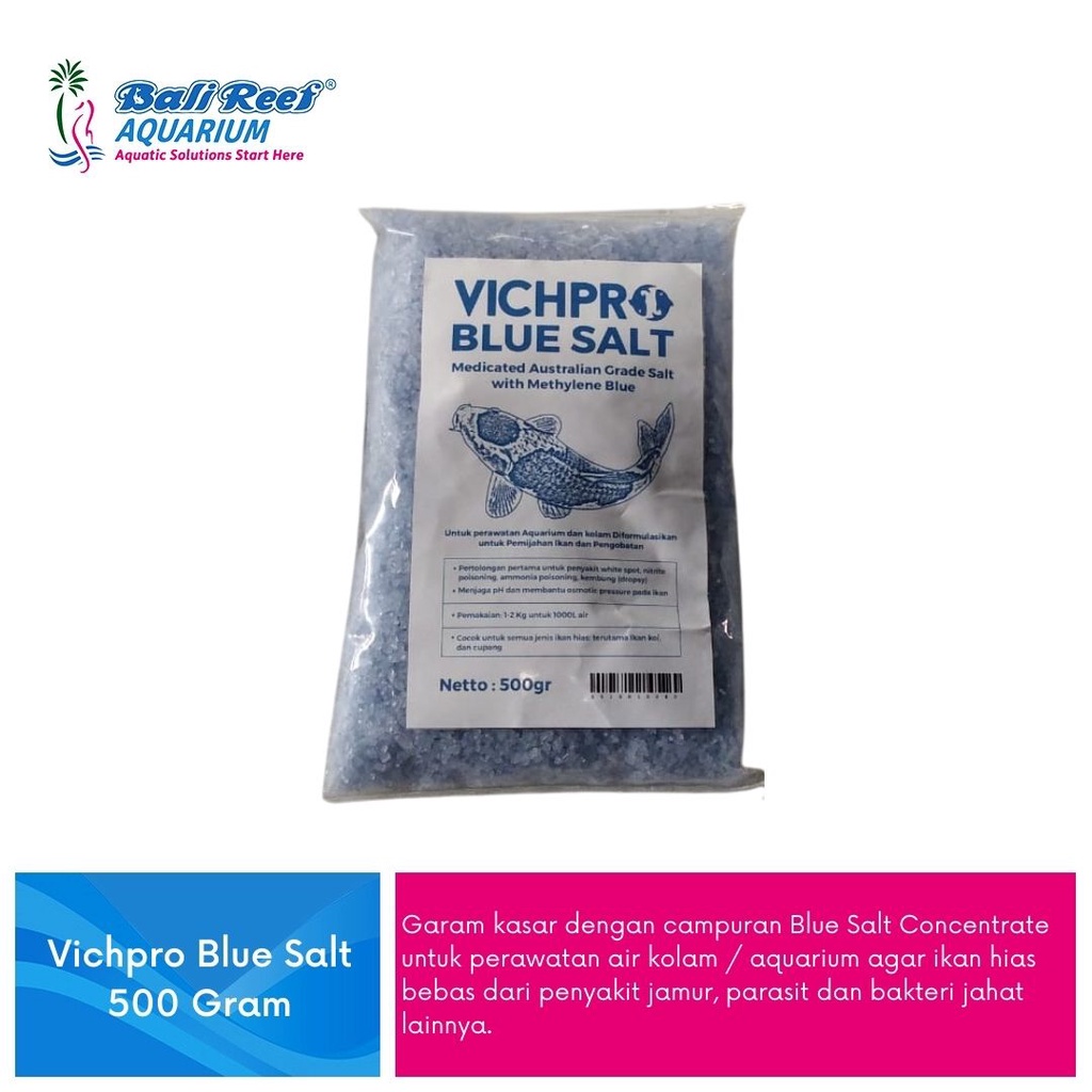 Jual Blue Salt 500 Gram Garam Obat Ikan | Shopee Indonesia