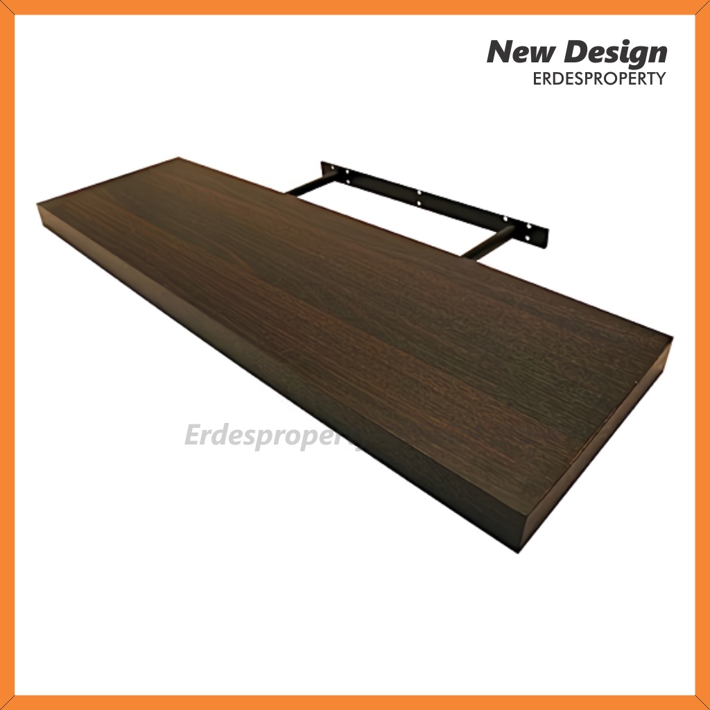 Jual Rak Ambalan Dinding Minimalis Extra Lebar 20 cm Buku Kayu Tempel ...