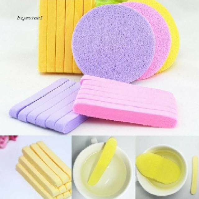 Jual 12pcs SPONS FACIAL / SPONGE STICK FACIAL / SPONS KENTANG / SPON ...