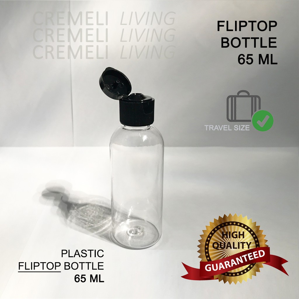 Jual Botol Fliptop Travel Size 65ml Toiletries 65 ml Botol Flip top ...