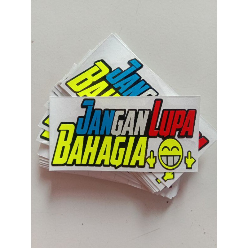 Jual STICKER CUTTING JANGAN LUPA BAHAGIA | Shopee Indonesia