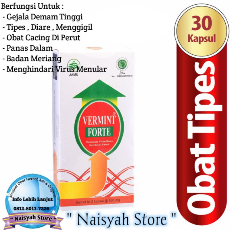 Jual Vermint Forte 30 kapsul 500 mg ASLI & ORIGINAL | Shopee Indonesia