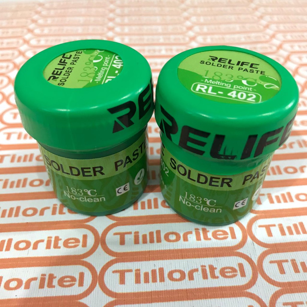 Jual TIMAH PASTA RELIFE RL-402 (40g) / SOLDER PASTE RELIFE RL-402 ...