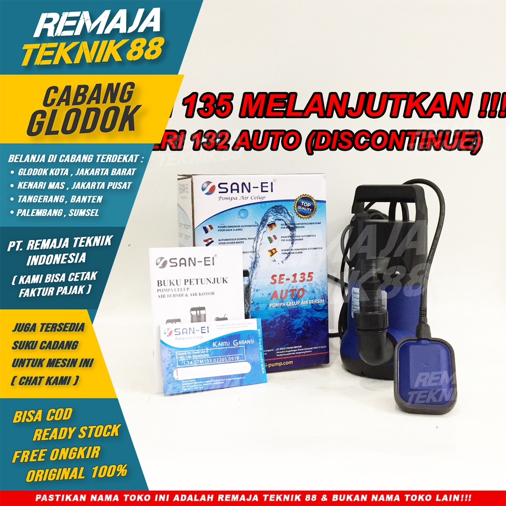 Jual SAN-EI 135 AUTO Pompa Celup Air Pompa Rendam Pompa Sirkulasi Kolam ...