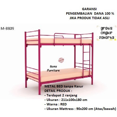 Jual ranjang susun tingkat divan besi merek expo tipe MBB09 dijamin ...