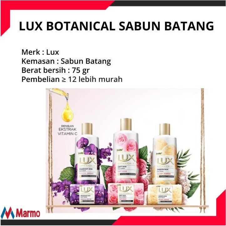 Jual LUX BOTANICAL - Sabun Mandi Batang 85g | Shopee Indonesia