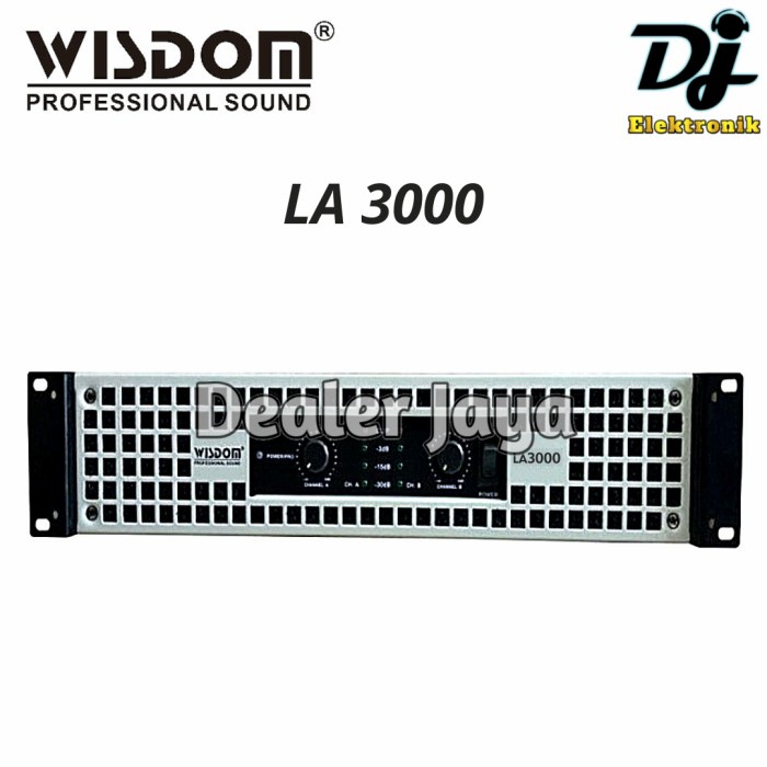 Jual Power Amplifier Wisdom LA 3000 / LA3000 - 2 channel | Shopee Indonesia