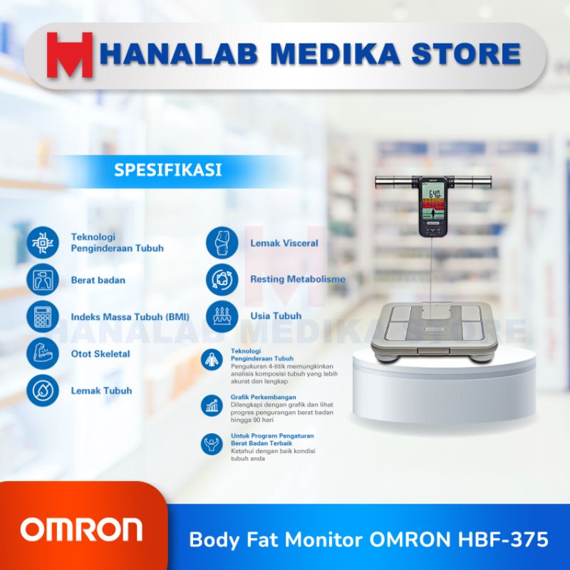 Jual Karada Scan Body Composition Monitor Omron HBF-375 / Timbangan ...