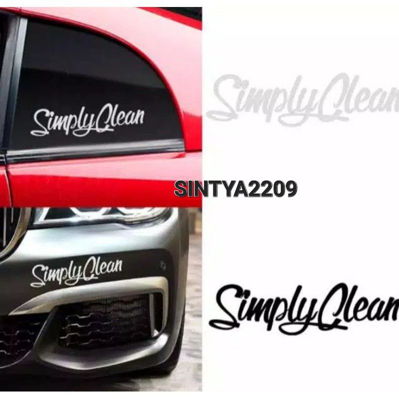Jual STIKER SIMPLY CLEAN STICKER CUTTING | Shopee Indonesia