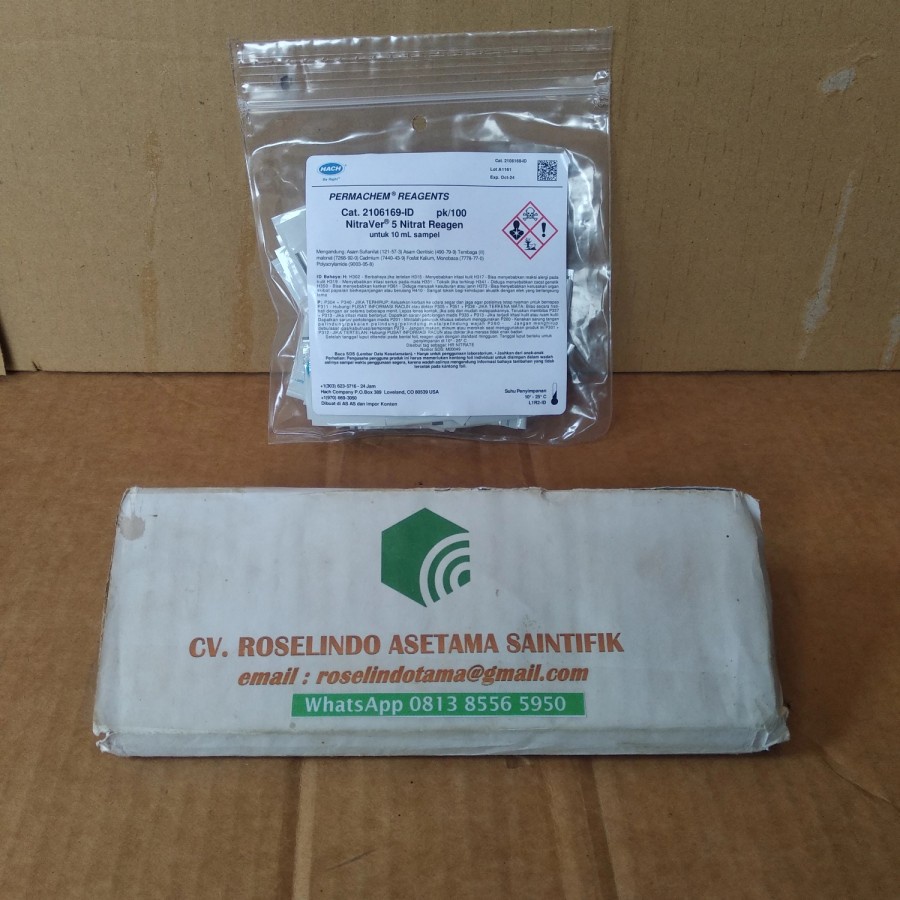Jual HACH 2106169 NitraVer 5 Nitrate Reagent pillow for 10 mL pk/100 ...