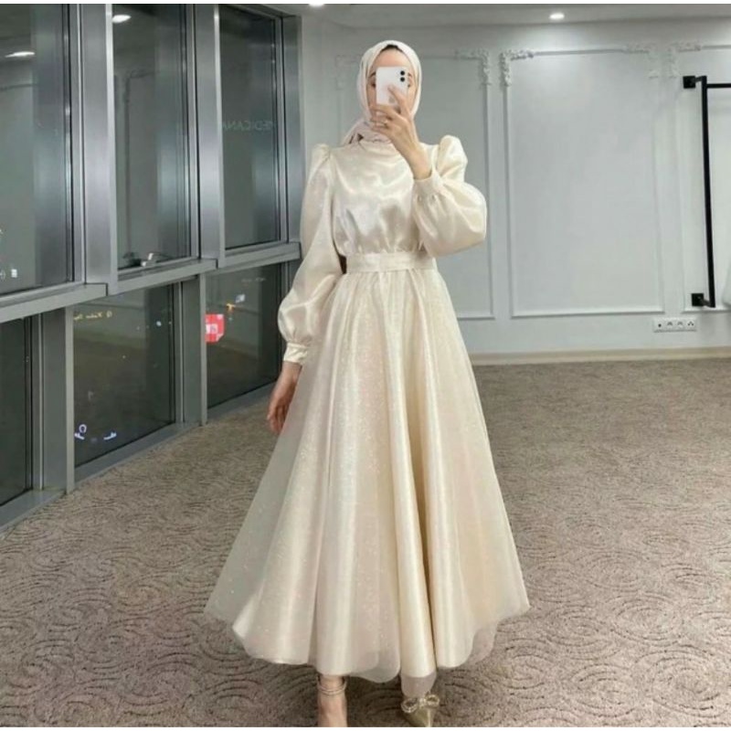 Jual Dress Shabira Hanara Dress Original Zam Boutique Gamis lebaran ...