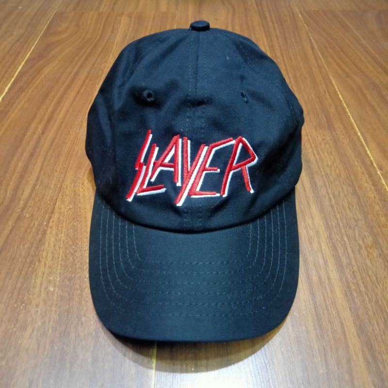 Jual Topi SLAYER Logo - Embroidered Band HATS brand new | Shopee Indonesia