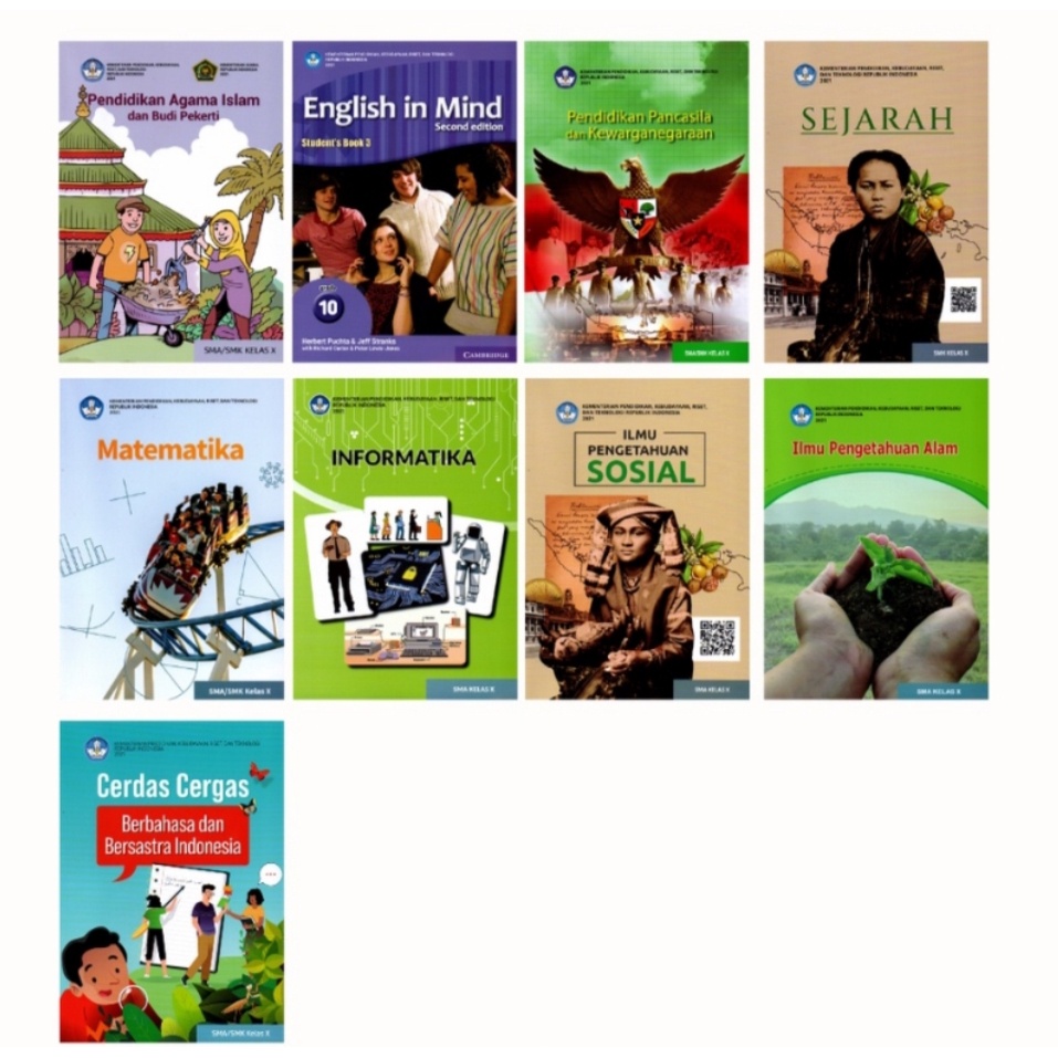 Jual ORI harga satuan buku teks siswa Dikbud kurikulum merdeka untuk SMA/SMK kelas 10 edisi ...