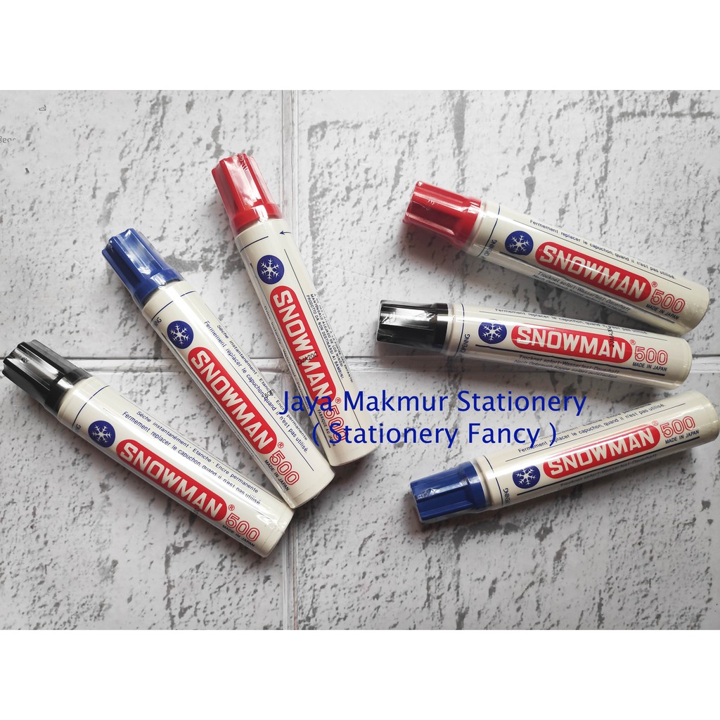Jual Spidol Snowman 500 Permanent (uk jumbo) | Shopee Indonesia