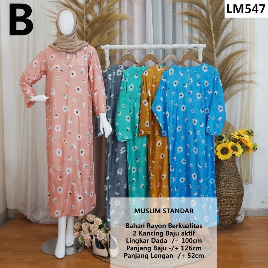 Jual DASTER MUSLIM STANDAR LM WANITA / DASTER MUSLIM PANJANG / DASTER ...