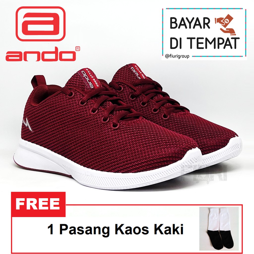Jual FIURI - ANDO ORIGINAL - EMILIA 33-43 MAROON - SEPATU SNEAKERS SPORT KANVAS SOL KARET ANAK ...