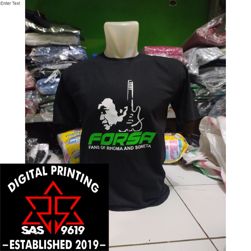 Jual Kaos Baju T-shirt FORSA Rhoma irama Soneta / kaos raja dangdut ...