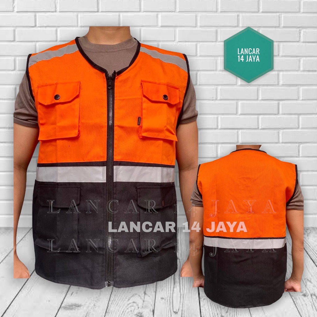 Jual Rompi Safety Kombinasi / Rompi Proyek / Rompi Parkir / Rompi Motor ...