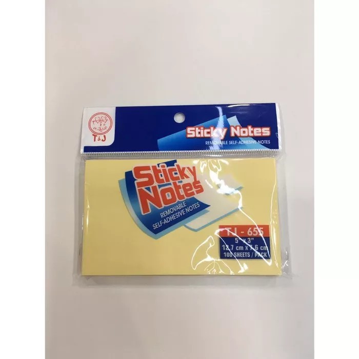 Jual T&J Labels STICKY NOTES TJ 655 (5" X 3") | Shopee Indonesia