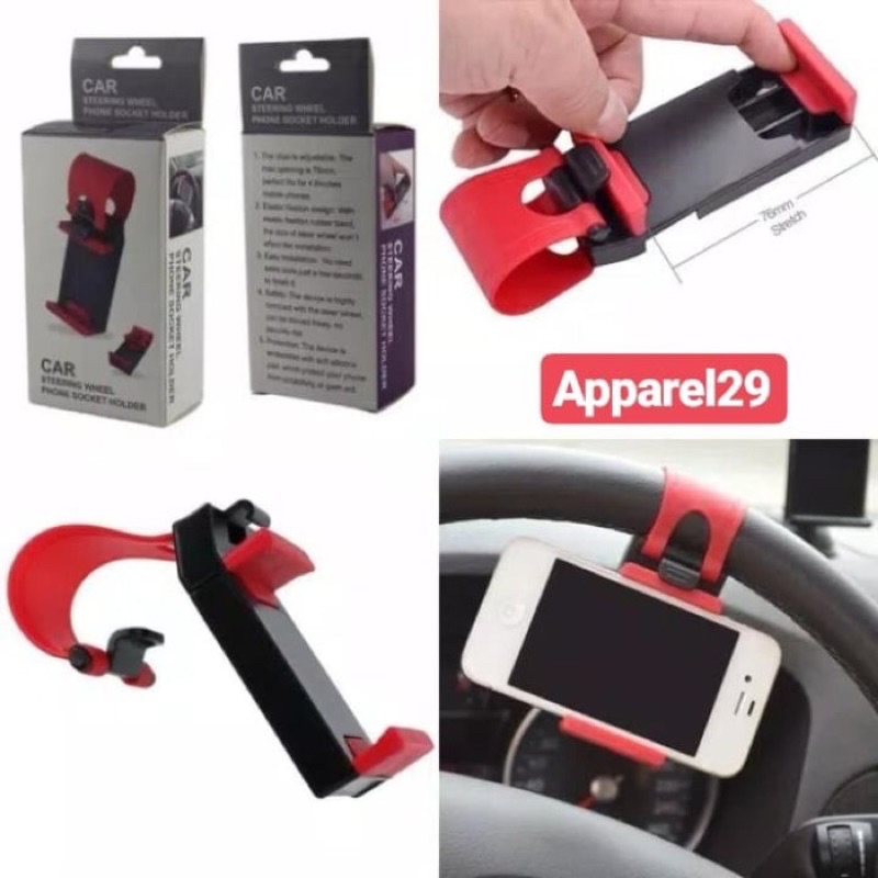 Jual Holder Steering Wheel Car Bracket Handphone | Shopee Indonesia