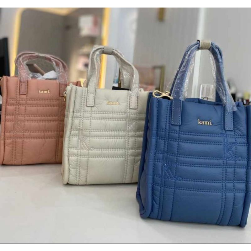 Jual Mini Qualted Leather Tote Bag by KAMI. | Shopee Indonesia