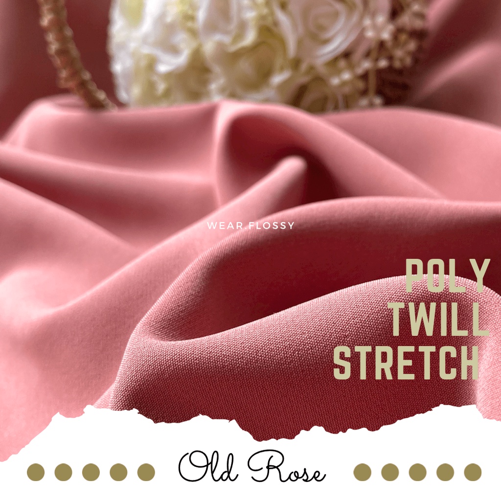 Jual Kain Poly Twill Stretch 1m | Shopee Indonesia