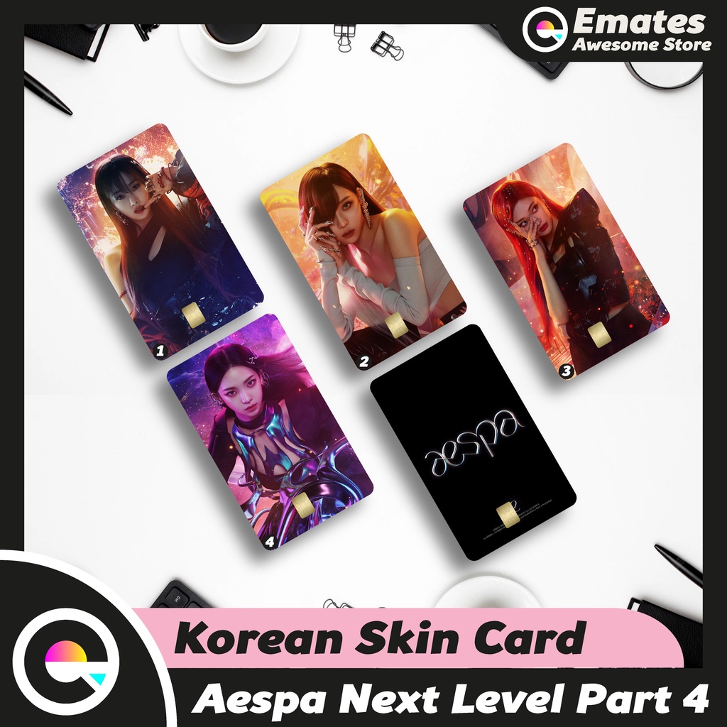 Jual [Stiker Atm] Sticker Skin Kartu ATM Aespa Next Level 4 | Shopee ...
