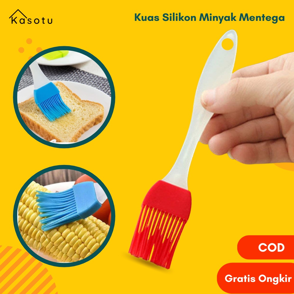 Jual Kuas Brush Silikon Minyak Oles Roti Mentega Kue Alat Peralatan ...