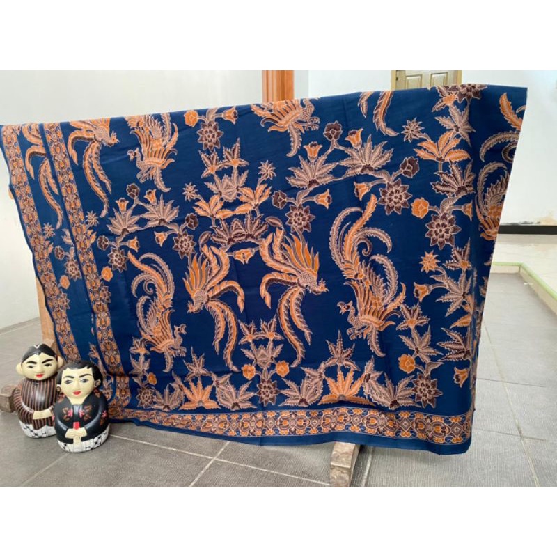 Jual Kain batik solo alusan balian merak tarung biru | Shopee Indonesia