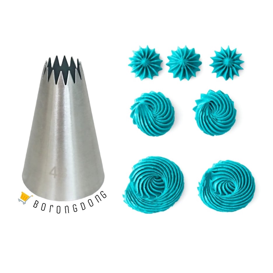 Jual Spuit 4B / Spuit Open Star / Spuit Sagu Keju (Import) | Shopee ...