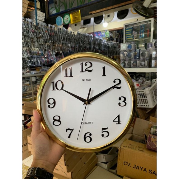 Jual Jam dinding nikko Jam dinding polos minimalis simpel mewah ...